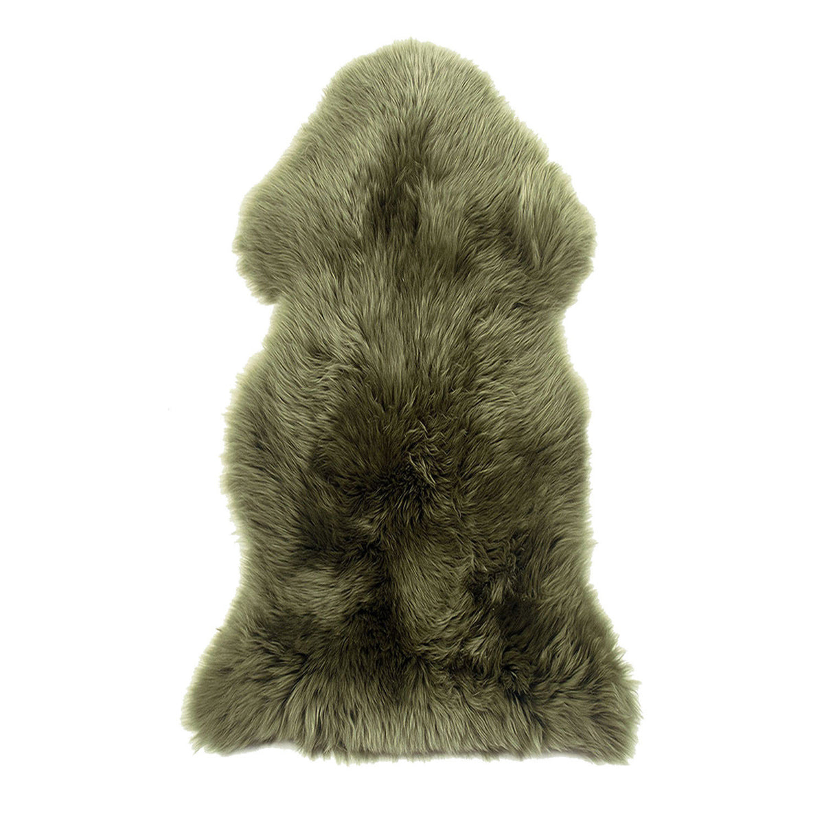Single Pelt Sheepskin Long Wool Rug - Moss – Alaska Leather
