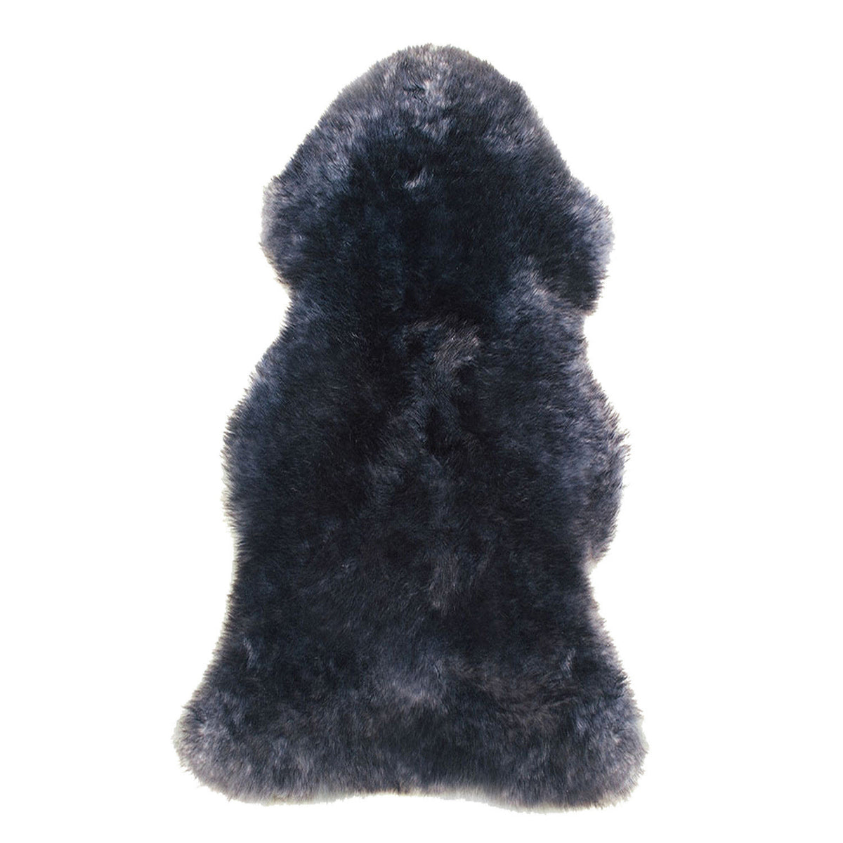 Single Pelt Sheepskin Long Wool Rug - Blue-Black – Alaska Leather